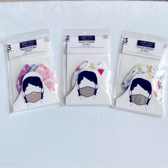 Wellness | Accessories | Wellness Fabric Face Masks For Kidstoddler 24 ...